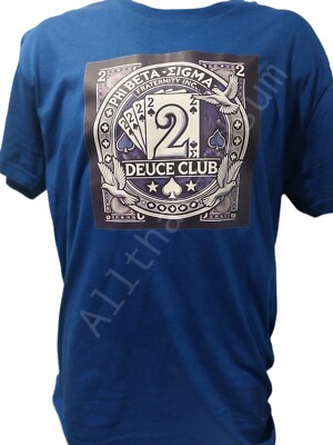 PHI BETA SIGMA FRATERNITY LINE NUMBER SHIRT DEUCE-CLUB ROYAL BLUE | eBay