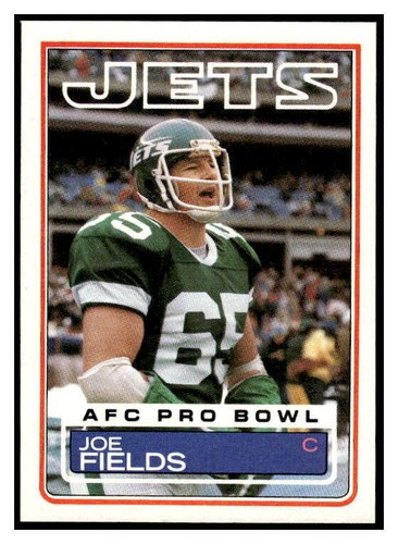 1983 Topps #340 Joe Fields New York Jets Excellent | eBay