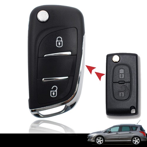 For Peugeot 207 307 308 407 3008 5008 Car Remote Key Fob Shell Case 2 ...