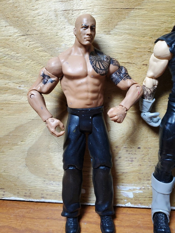 WWE MATTEL BASIC SERIES 3 Action Figures The Rock Undertaker Eric Rowan ...