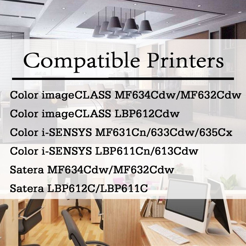 4PK 045H 45H Toner Cartridge imageCLASS MF634Cdw 633Cdw Printer Black ...