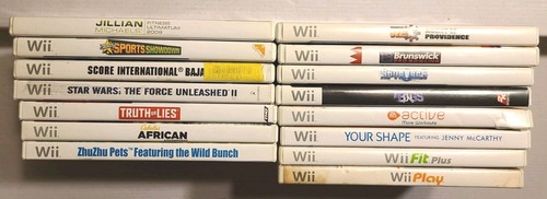 15 Different Nintendo Wii Video Game Lot (read info) Rated E Workout ...