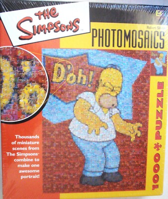 The Simpsons Photomosaics Homer Simpson Puzzle 1000 pcs Robert Silvers ...