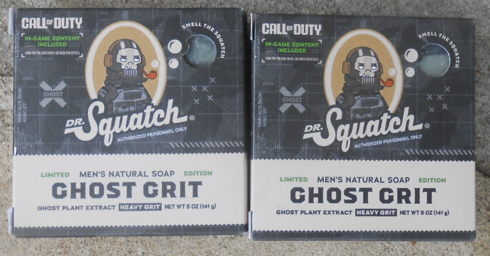 Dr. Squatch Call of Duty Limited Edition ~ Two Pack Ghost Grit 5 Ounce ...