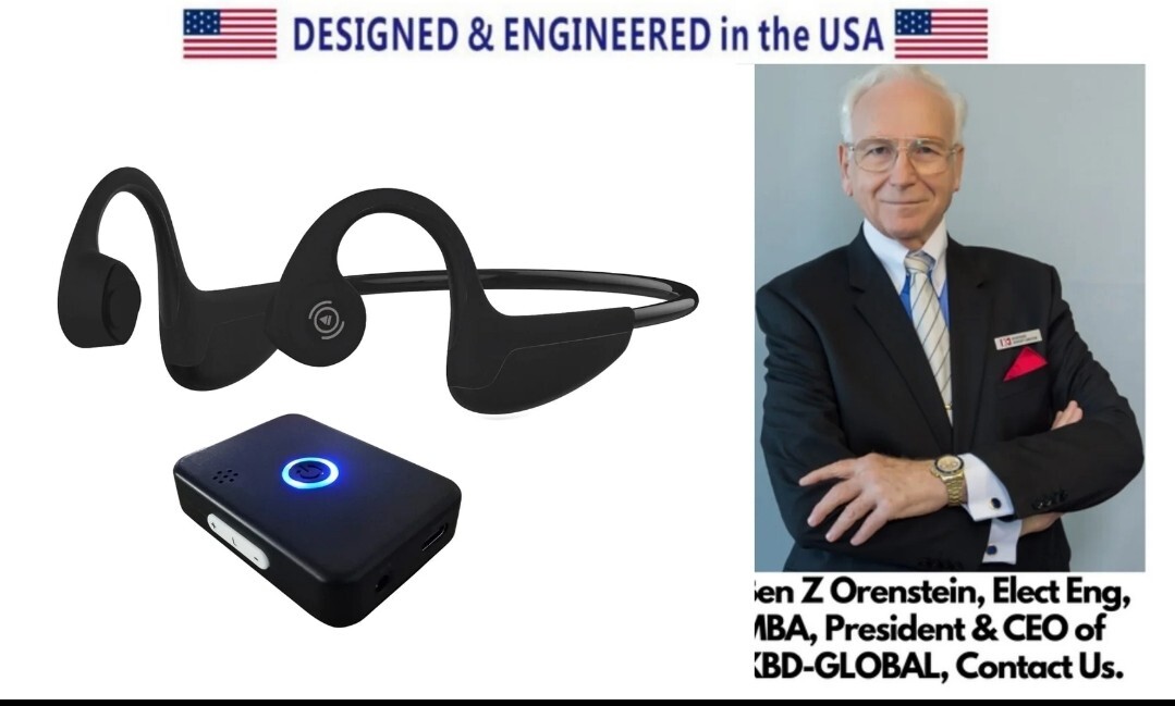 Bone Conduction Hearing Aid With Remote Sound Transmitter/Microphone. 2 ...