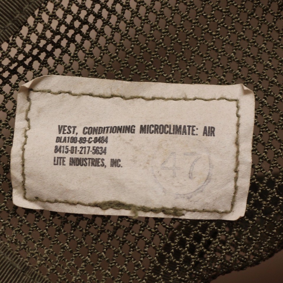 US Army MICROCLIMATE cooling VEST Air Conditioner Desert Survival ...