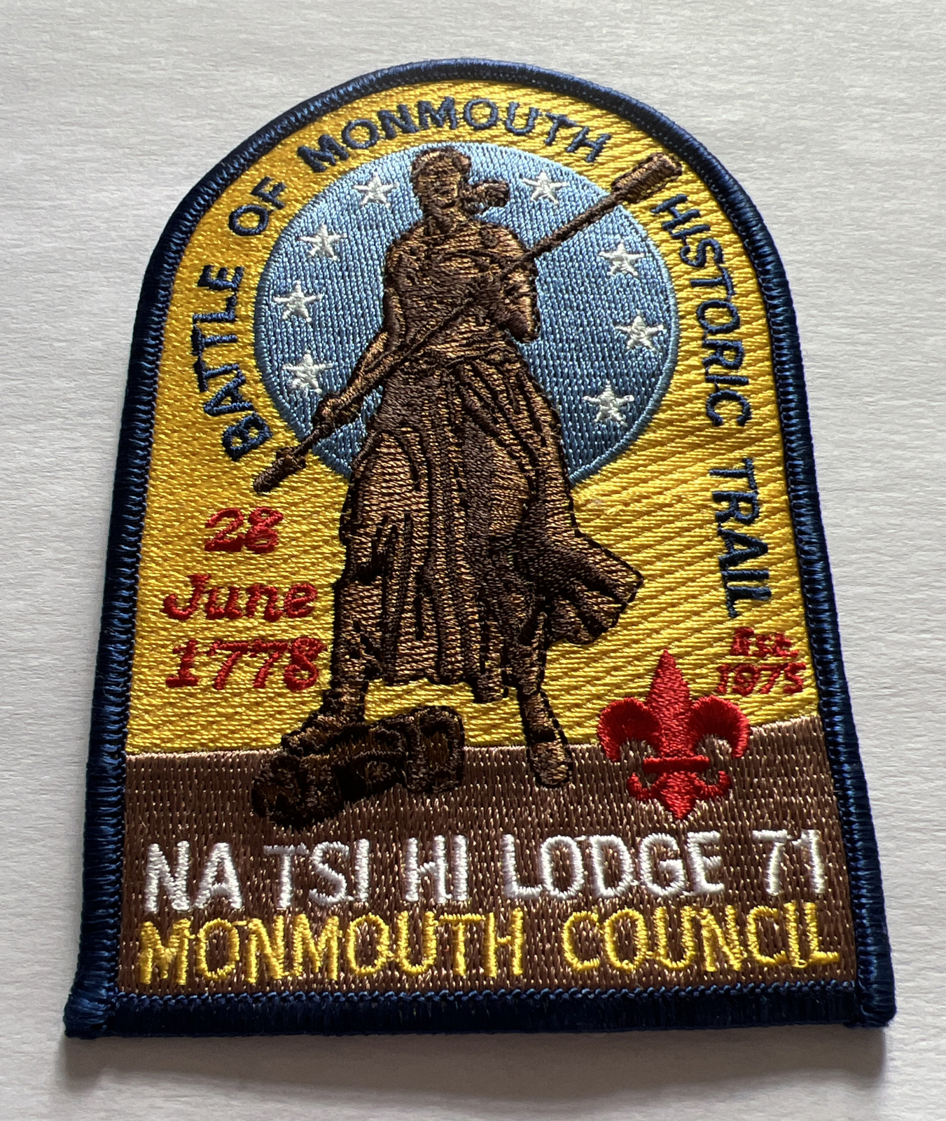 Boy Scout Na-Tsi-Hi Lodge 71 Battle Of Monmouth Historic Trail Patch ...