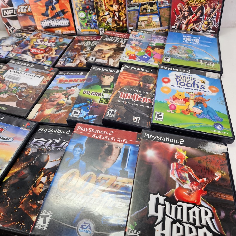 PlayStation 2 PS2 Game Bundle Lot of 28 Game Cases most have Manuals ...