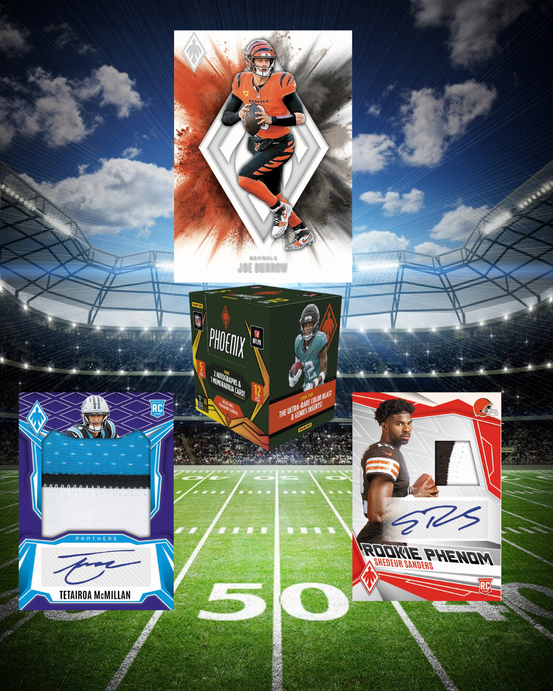 #025 - BREAK 3 - 2 BOX 2025 PHOENIX NFL - RANDOM TEAM #3 | eBay