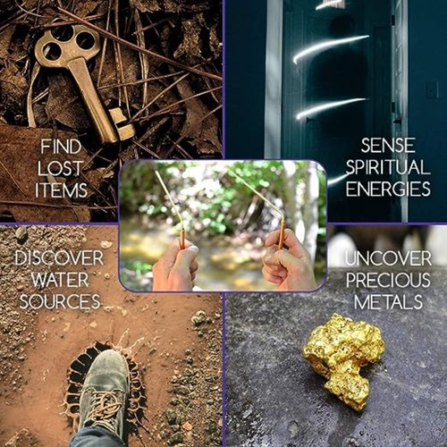 2PCS Pure Copper Dowsing rods 99.9% Copper Divining Rods Ghost Hunting ...