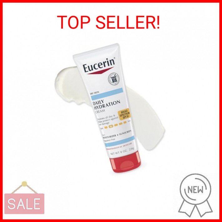 Eucerin Daily Hydration Broad Spectrum SPF 30 Sunscreen Body Cream for ...