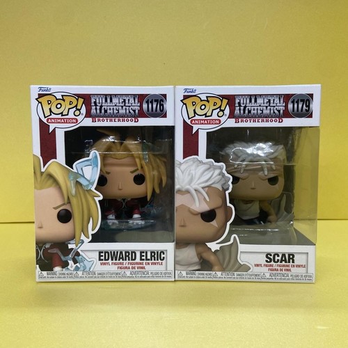 Funko Pop Fullmetal Alchemist Edward Elric & Scar 2 Figure Set New | eBay