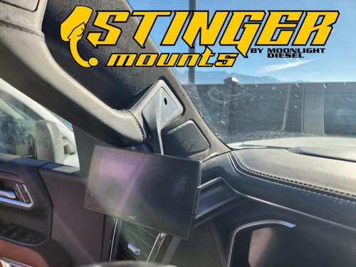 Stinger pillar mount for 2024-25 GMC Chevy 2500 3500 fits Edge Insight ...