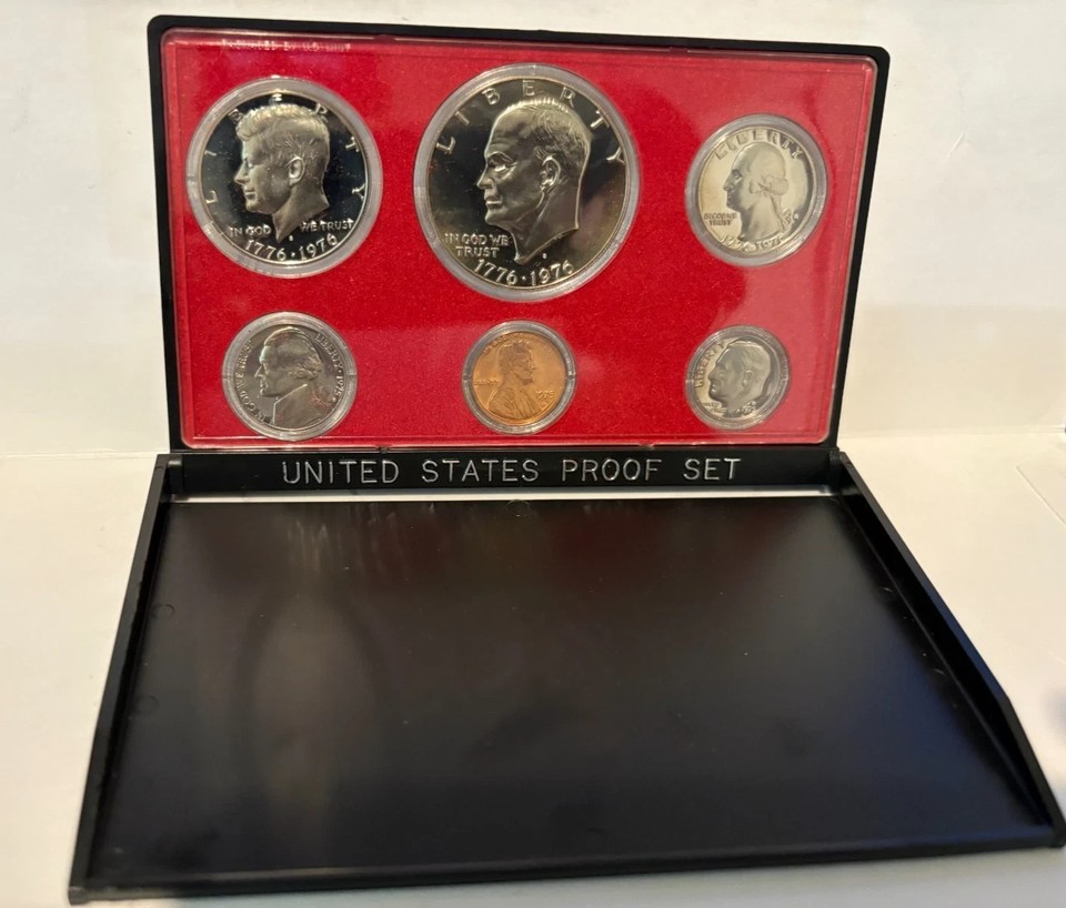 1975 S Proof Set Original Box 6 Coins US Mint In Original Government ...