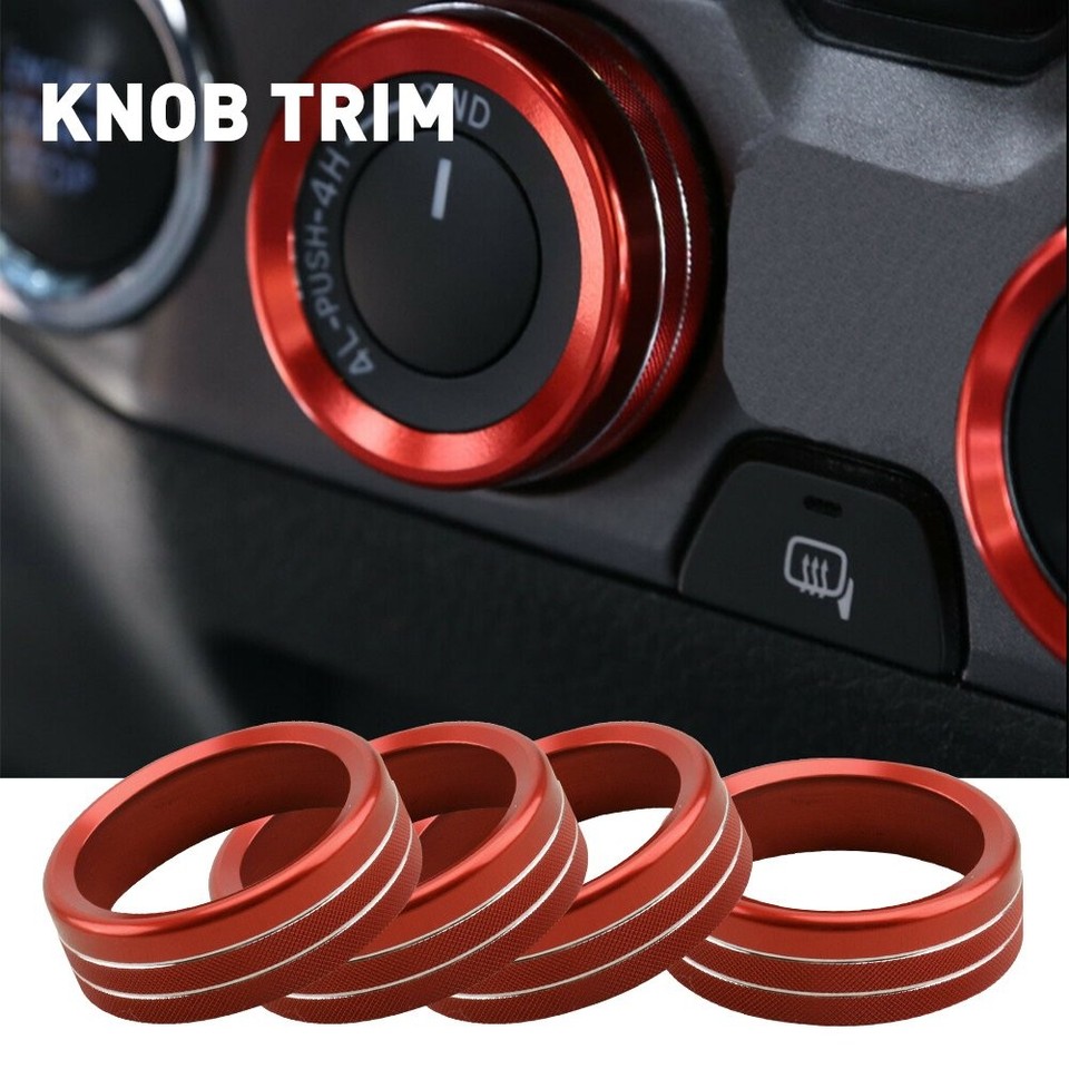 4pcs Car AC Climate Control Ring Knob Trim Cover for Toyota Tacoma 2016 ...
