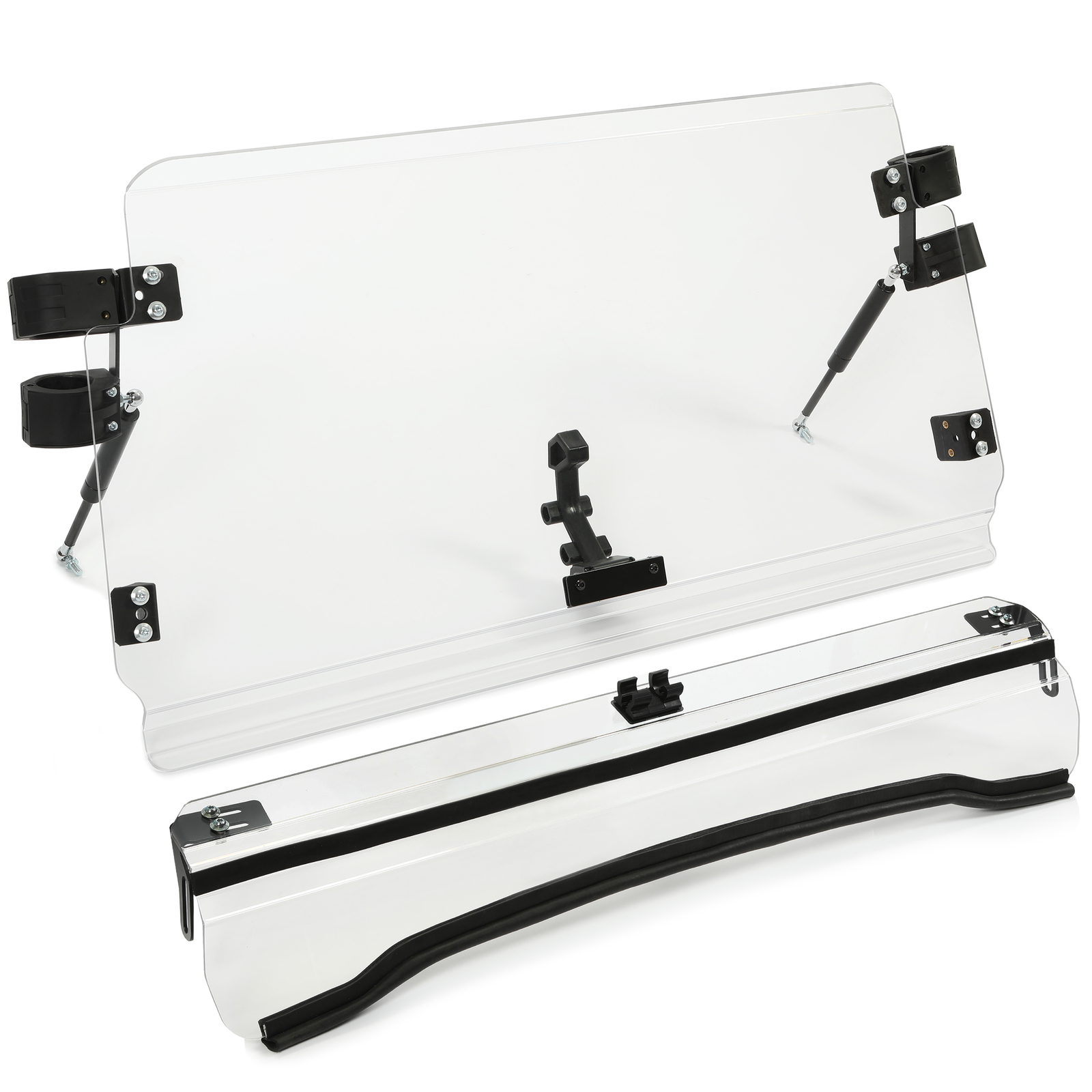 3-IN-1 Windshield For 08-14 Polaris RZR 800/S 800/4 800/ XP 900 Clear ...
