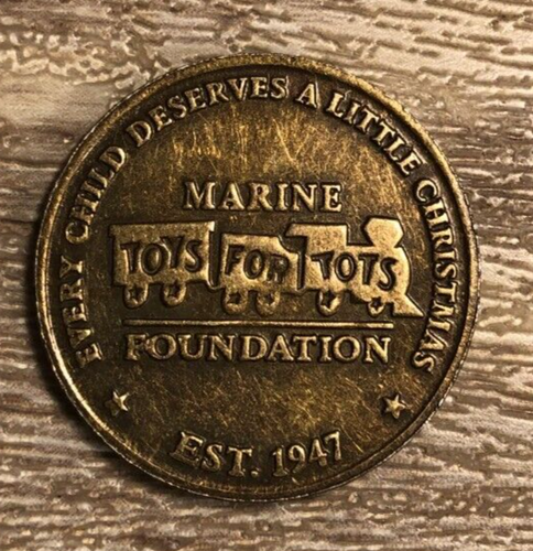 US MARINE CORPS SEMPER FIDELIS MARINE TOYS FOR TOTS FOUNDATION COIN ...