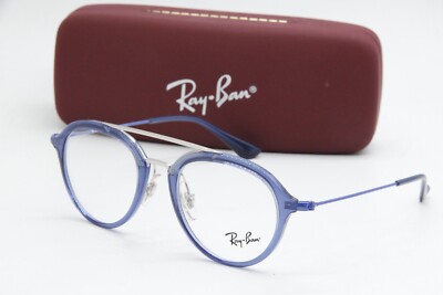 NEW RAY-BAN JUNIOR RB 9065V 3743 BLUE SILVER AUTHENTIC EYEGLASSES W ...