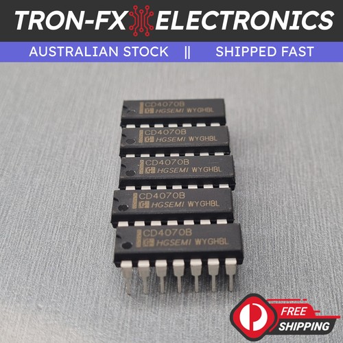 CD4070B IC GATE XOR 4CH 2-INP 14-DIP Pack of 5 CD4070BE 4070 CD4070 ...