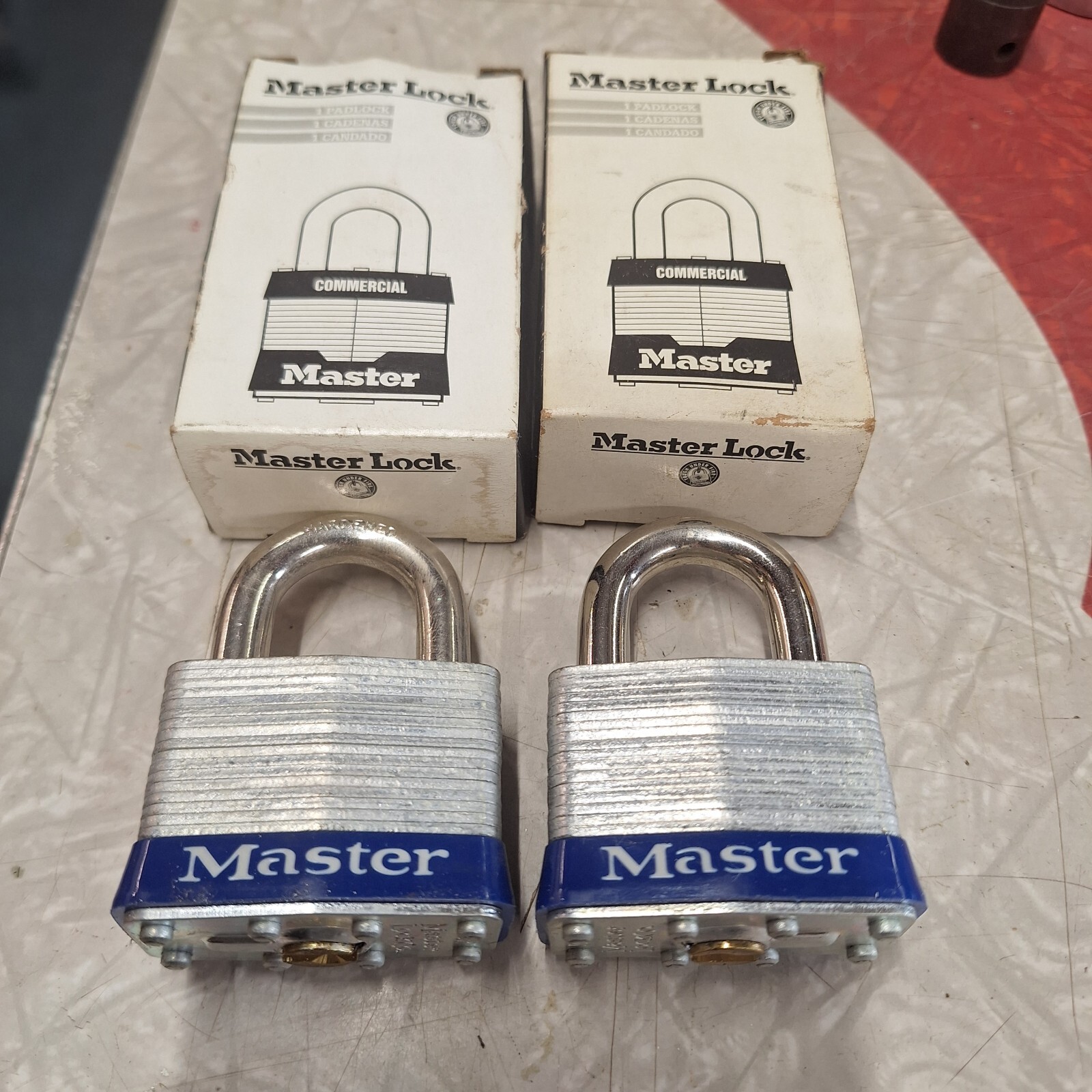 Lot Of 2 Master Lock Commercial Pad Lock New 5UP To Be Keyed Pair | eBay
