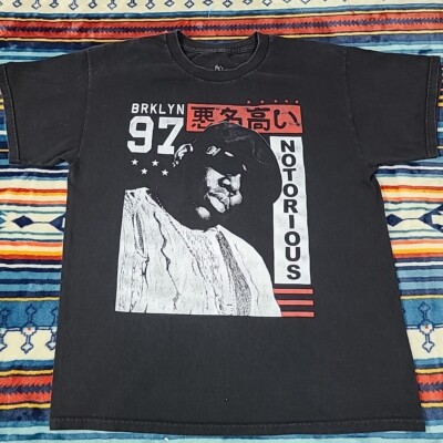 Horizon NY Brooklyn 97 Biggie Smalls Notorious Big Black T shirt Large ...