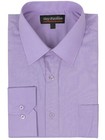 Men's Classic Long Sleeve Solid Color Barrel Cuff Dress Shirt | eBay