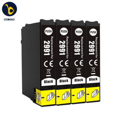4 BLACK INK CARTRIDGE For Use in Epson XP-355 XP-432 XP-435 XP-442 XP ...