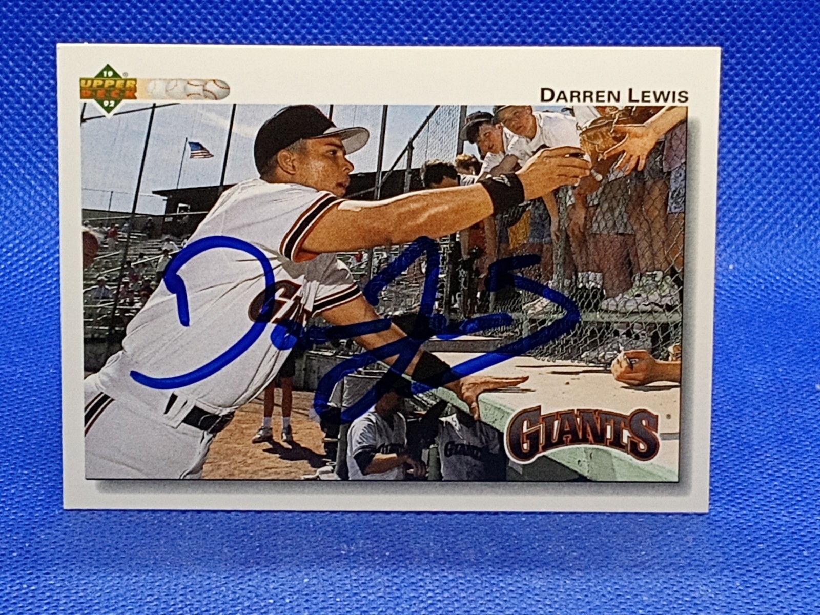 AUTOGRAPH AUTO Darren Lewis 1992 Upper Deck #565 | eBay