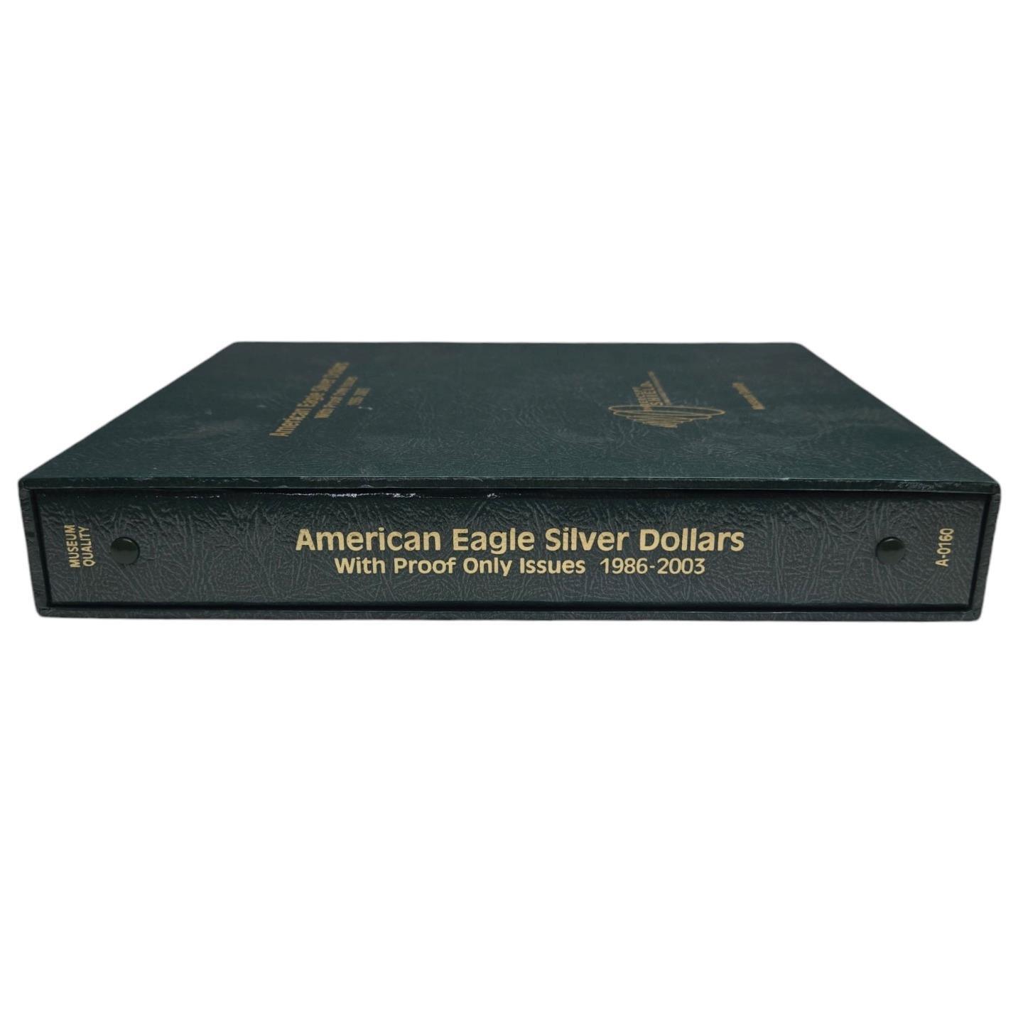 32 NOS Intercept Shield American Silver Eagle Album Lot 1986 - 2003 w ...