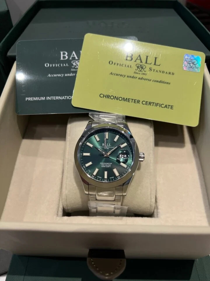Ball Ø 40mm green Engineer III Ohio Chronometer NM9026C-S6CJ-GR COSC 15 ...
