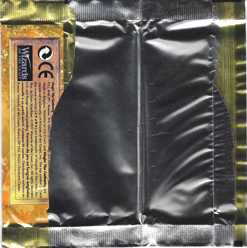 MTG: 5TH EDITION empty Craw Giant Booster Pack wrapper; rear tears ...