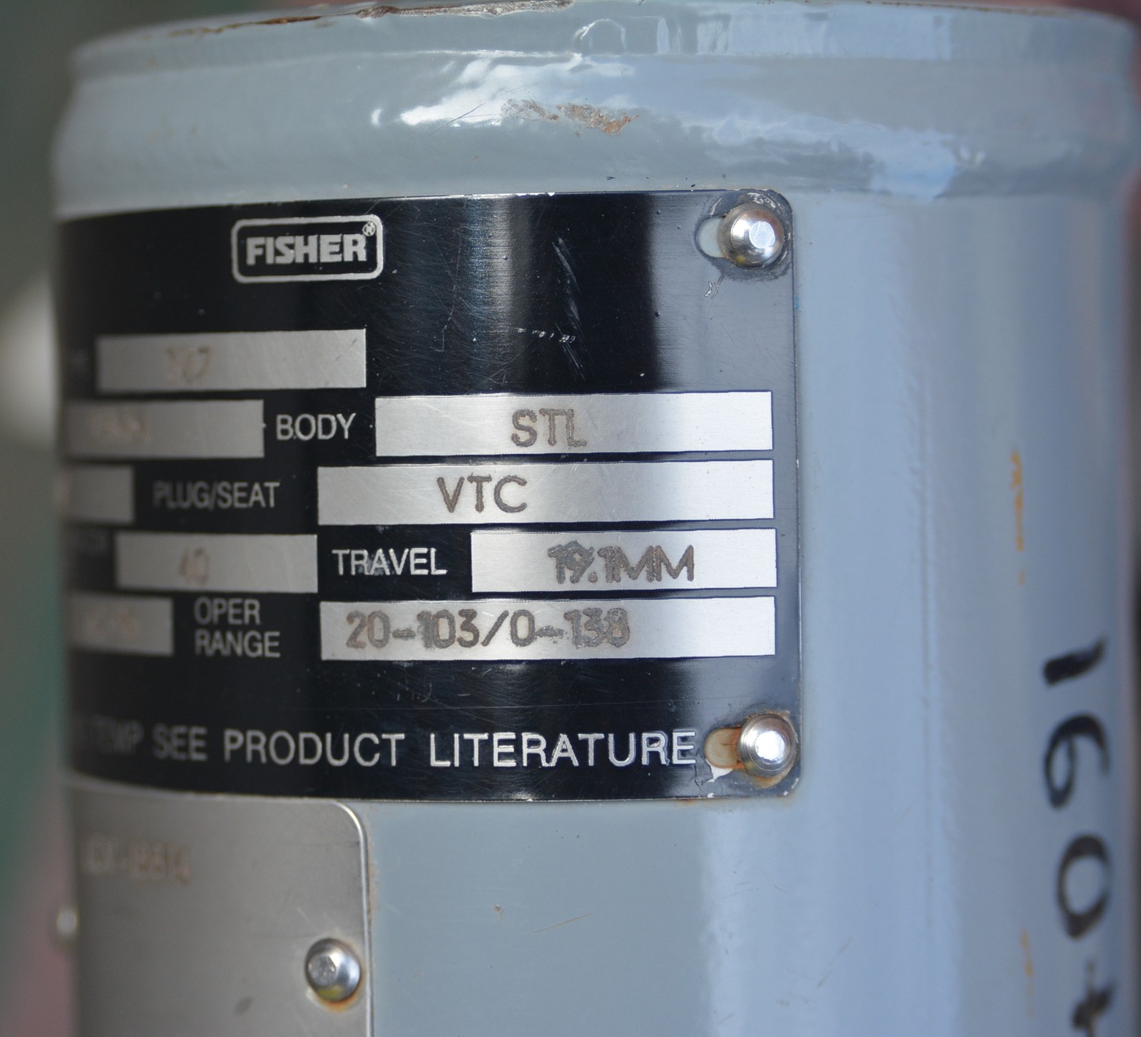 Fisher Control Valve 50 mm Type 364 ANSI 1500 25865 KPA CWP Actuator ...