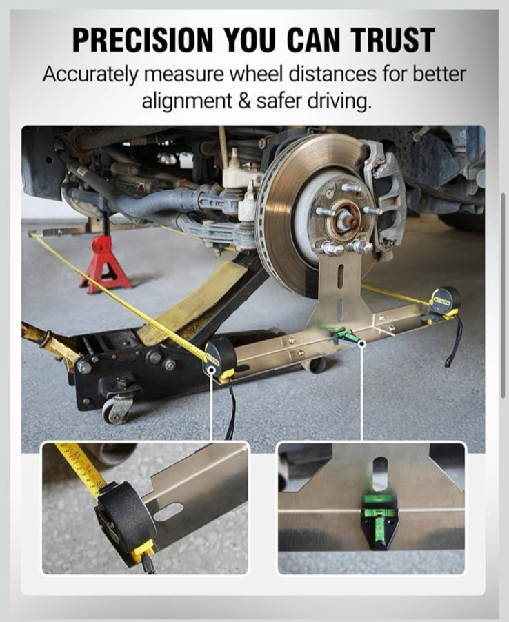 Heavy Duty Wheel Alignment Tool Kit with Tape Measures, Upgraded ...