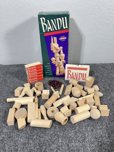 Bandu Stacking Game 1991 Original Instructions Milton Bradley Missing 1 ...