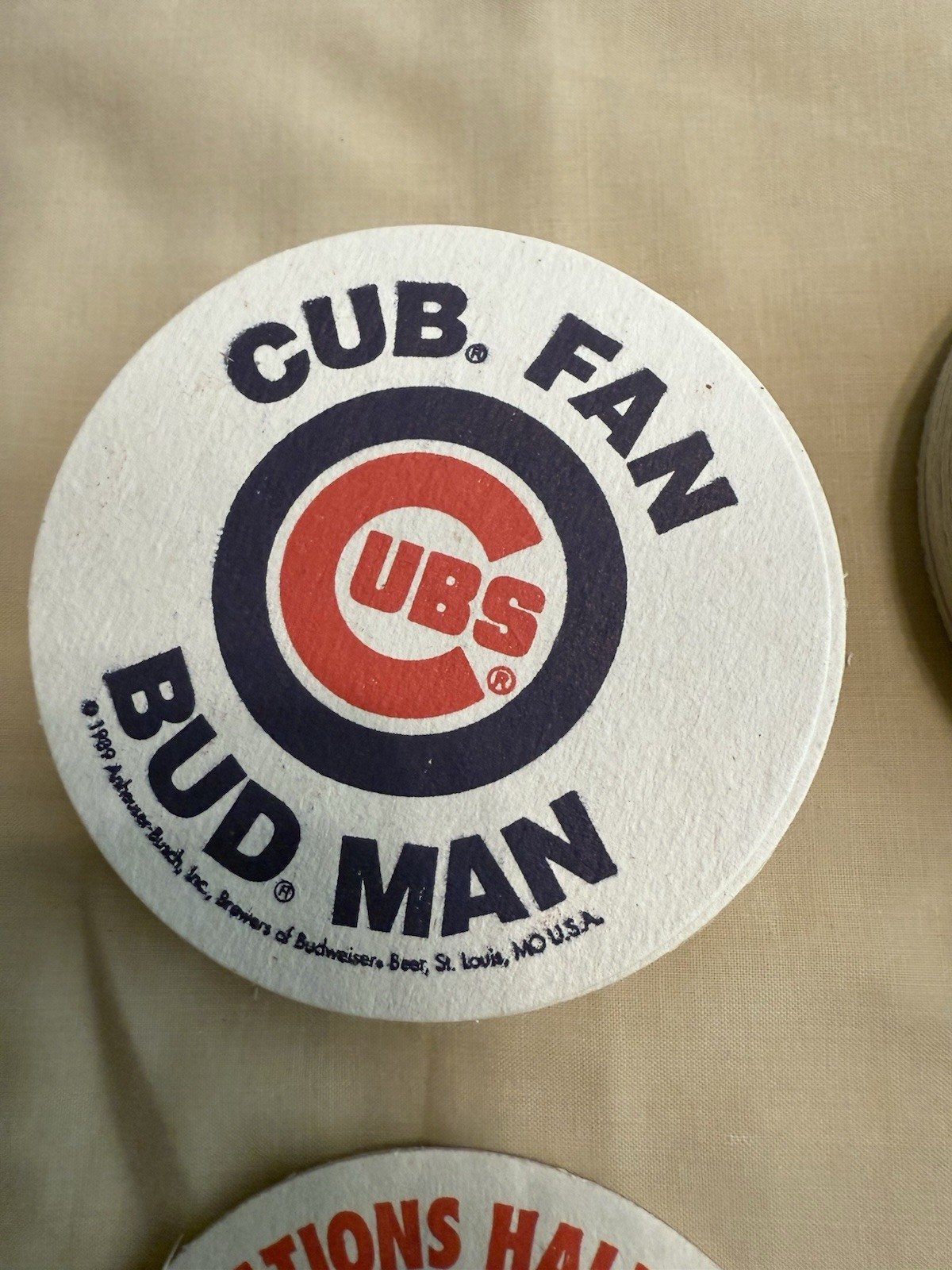 Harry Caray Chicago Cubs Budweiser Hall of Fame Coaster CUB FAN BUD MAN ...