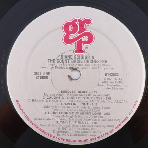 Diane Schuur And The Count Basie Orchestra - 1987 12" LP Record GRP GR ...