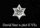 Star Of David Diamond 0.36Ct E VS1 Natural Loose Davidstar Engagement ...
