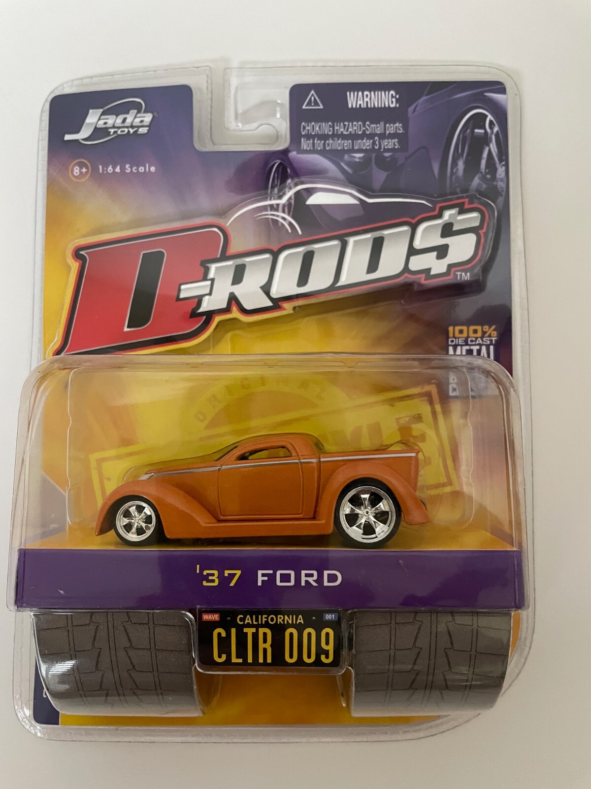 '37 Ford Orange 2 Jada Toys D-Rods Dub City Diecast 1/64 Rare Vintage D ...