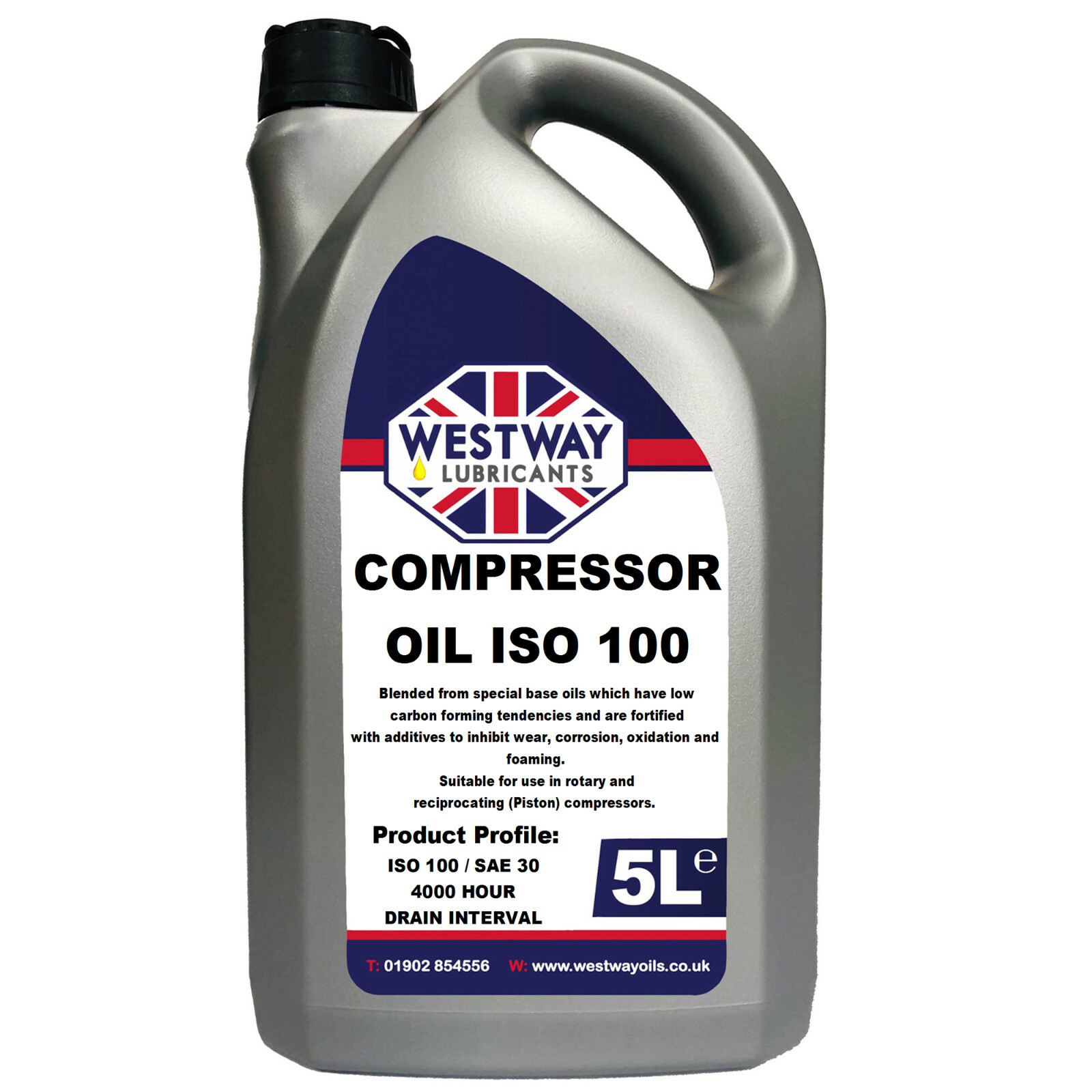 Compressor Oil for Clarke SAE30 SAE 30 ISO 100 5 Litres Same as ABAC ...