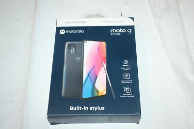 NEW Open Box Motorola Moto G Stylus XT2115-1 Black 128GB Cell Phone ...
