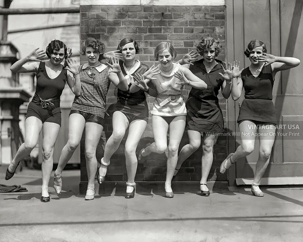1920s Flappers Doing The Charleston 8x10 Photo Print Dancing Roaring ...