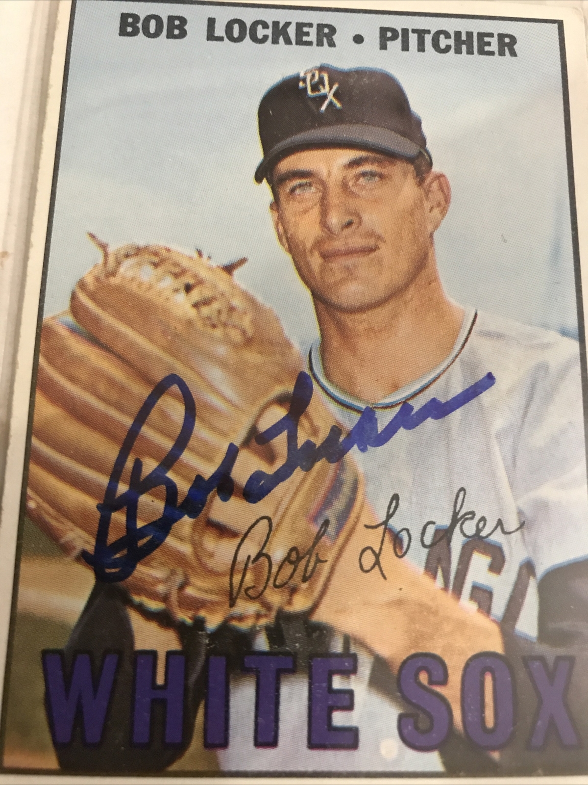 1967 Topps Bob Locker Signed Card White Sox | eBay