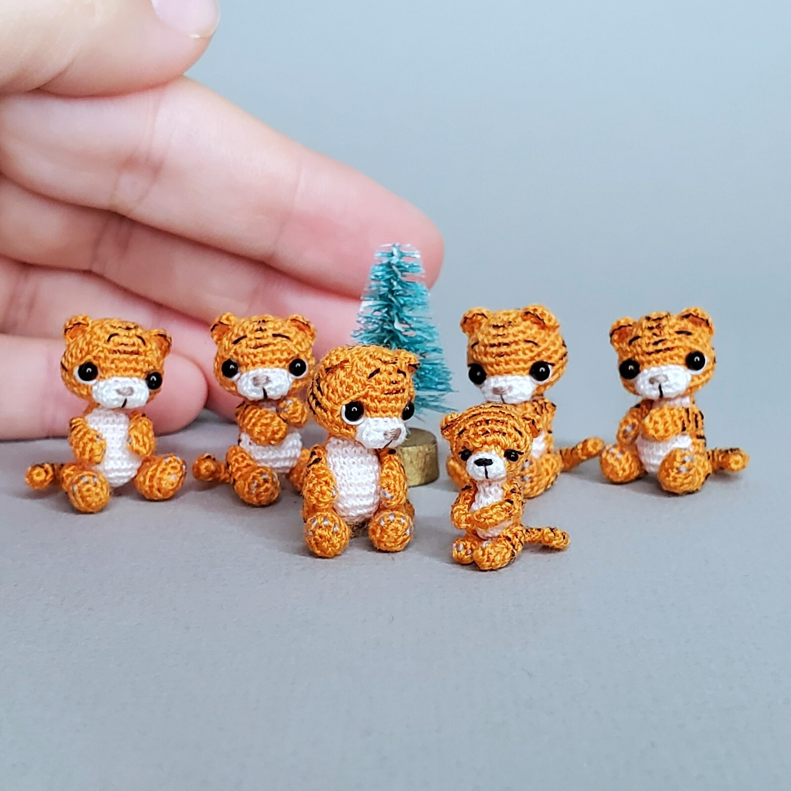 Custom extremely micro Tiger. Doll pet. Dollhouse miniature ...