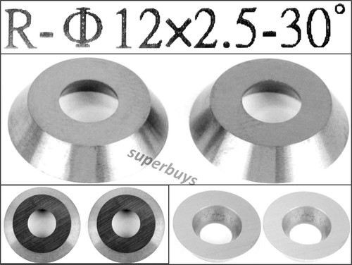 2pcs 12 x 2.5mm 30Degree Round Carbide Milling Turning Inserts Cutter ...