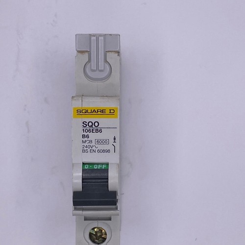 SQUARE D SQO Type B Single Pole MCB 6A | eBay