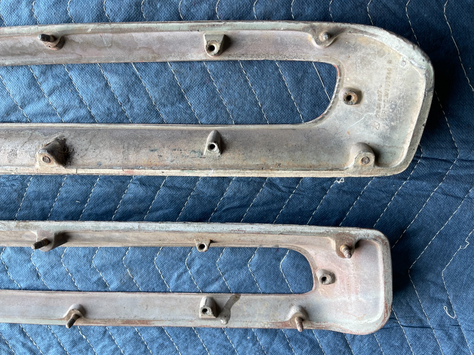 1969 PLYMOUTH GTX SATELLITE ROAD RUNNER HOOD INSERT SET LEFT RIGHT 69 ...