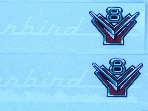 54 55 56 FORD 272 292 312 V8 ENGINE VALVE COVER DECAL SET | eBay