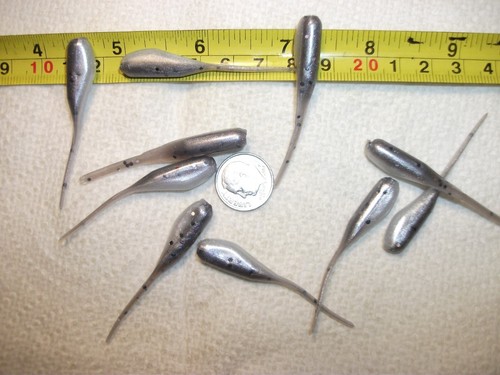 70-2"-CRAPPIE-PANFISH-MINNOWS-SOFT FISHING GRUBS-JIGS-SCENT-STINGERS ...