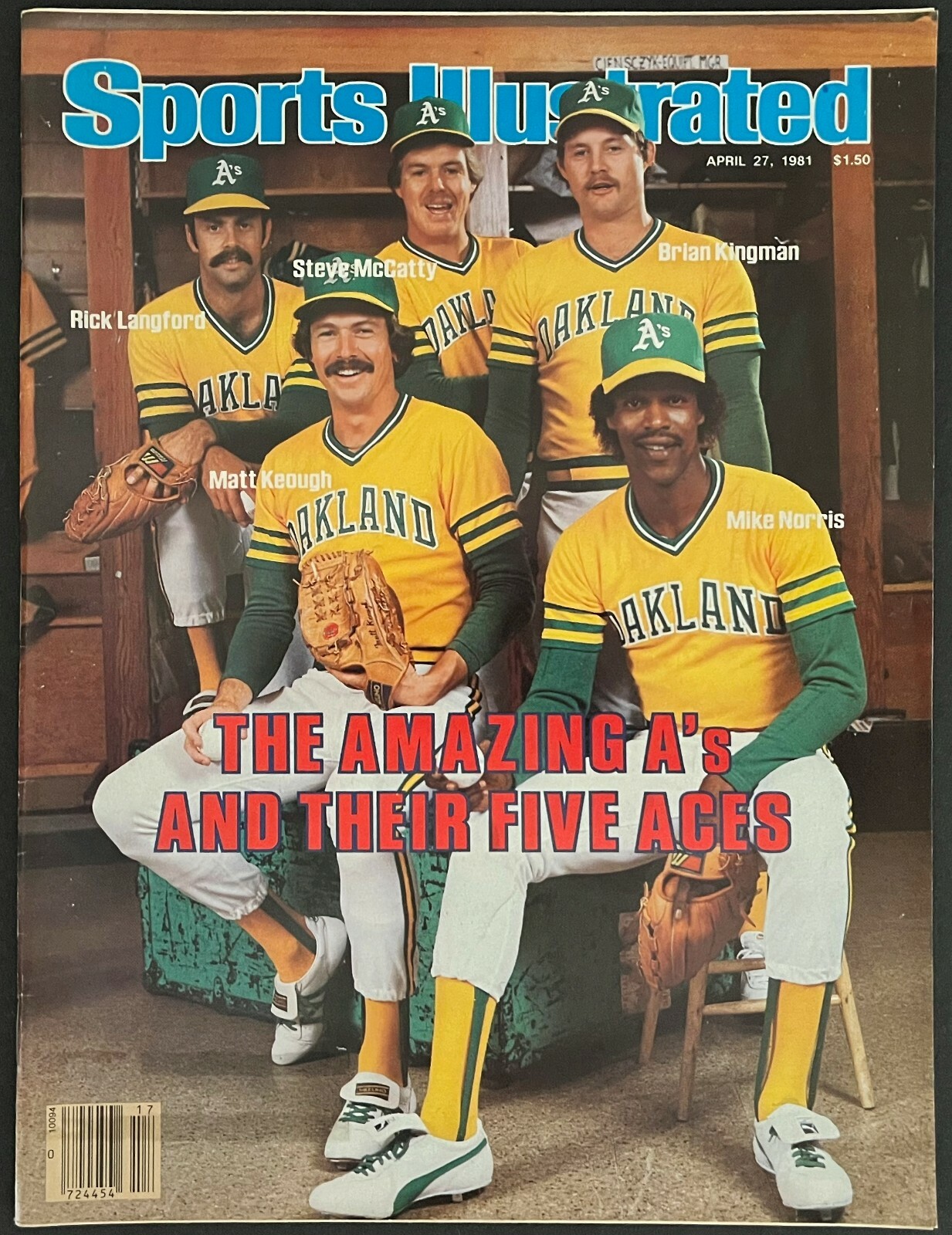 Sports Illustrated - April 27, 1981 - Oakland A's Five Aces - Nice!! | eBay