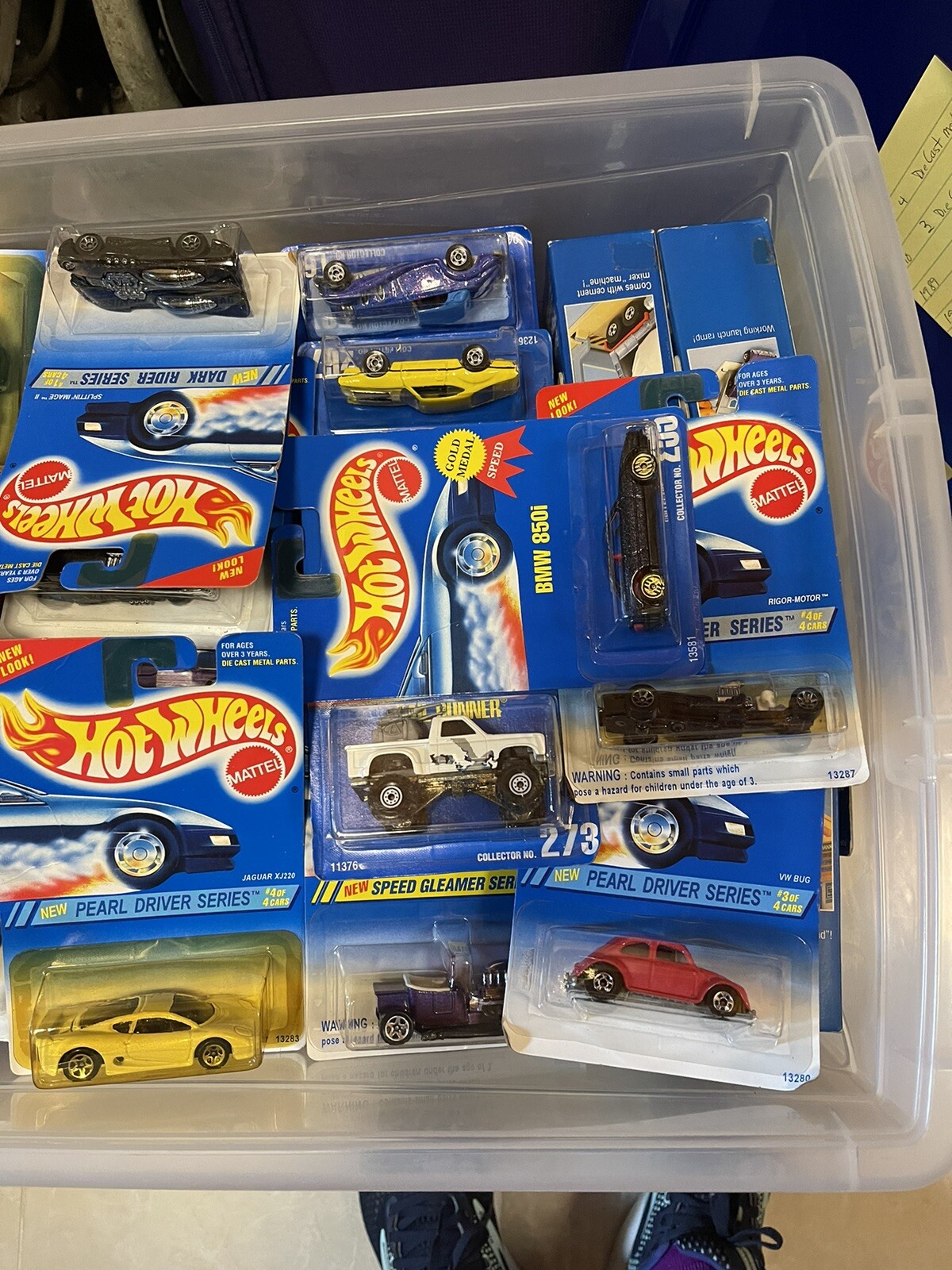 Vintage Hot Wheel Die Cast Cars in original package years from 1989 ...